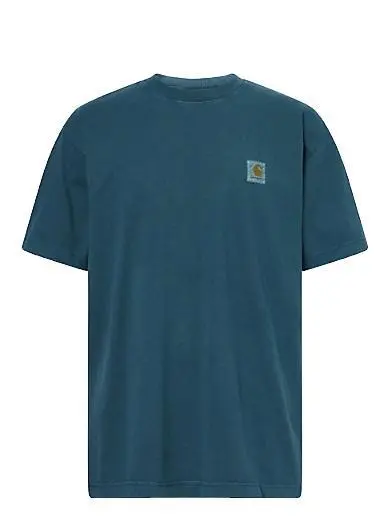 Carhartt Work In Progress Vista Short-sleeves Cotton-jersey T-shirt - Deep Lagoon