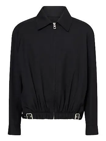 Loewe Anagram-logo Belted Cotton Jacket - Black