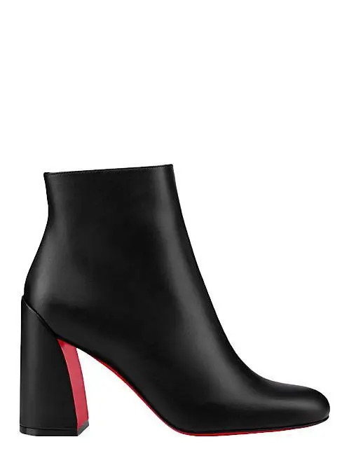 CHRISTIAN LOUBOUTIN Leather Ankle Boots - Black