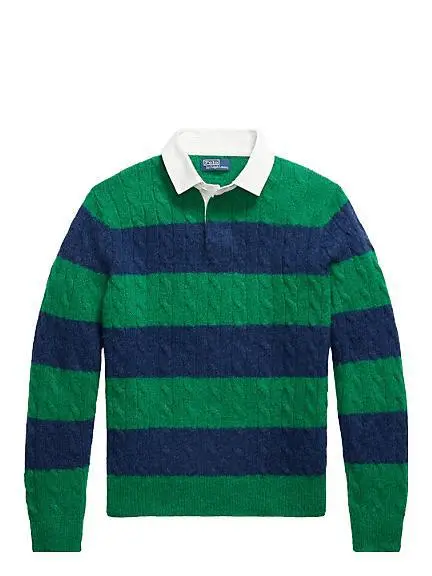 Ralph Lauren Rugby Long-sleeve Wool-blend Knitted Jumper - Multi