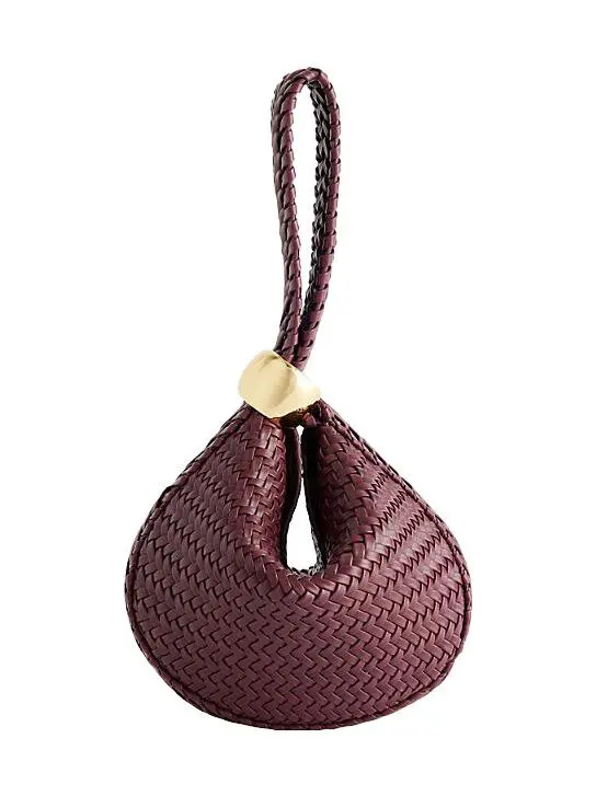 AMANU Zambia Leather Top Handle Bag - Oxblood