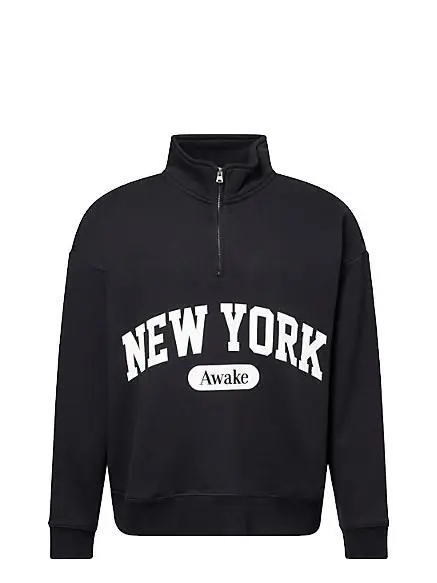 AWAKE NY New York Arch High-neck Cotton-jersey Sweatshirt - Black