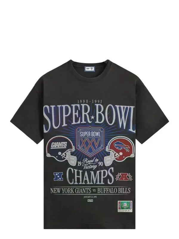 Kith Nfl Super Bowl Vintage Bishop T-shirt - Black