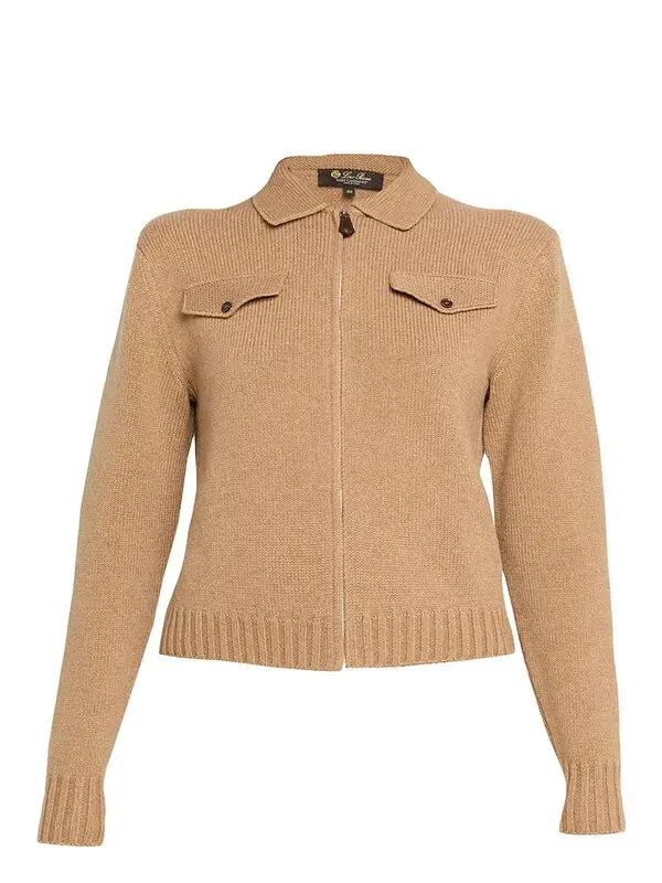 Loro Piana Parksville Cashmere Bomber Jacket - Acorn