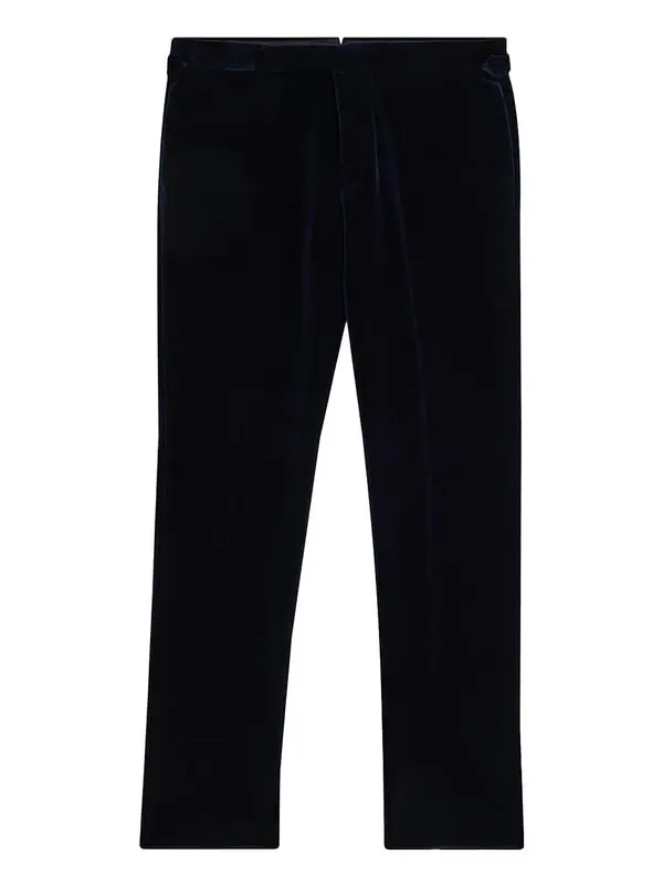 Ralph Lauren Cotton Velvet Trousers - New Navy
