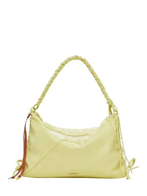 Desigual Faux Leather Shoulder Bag - Light Green