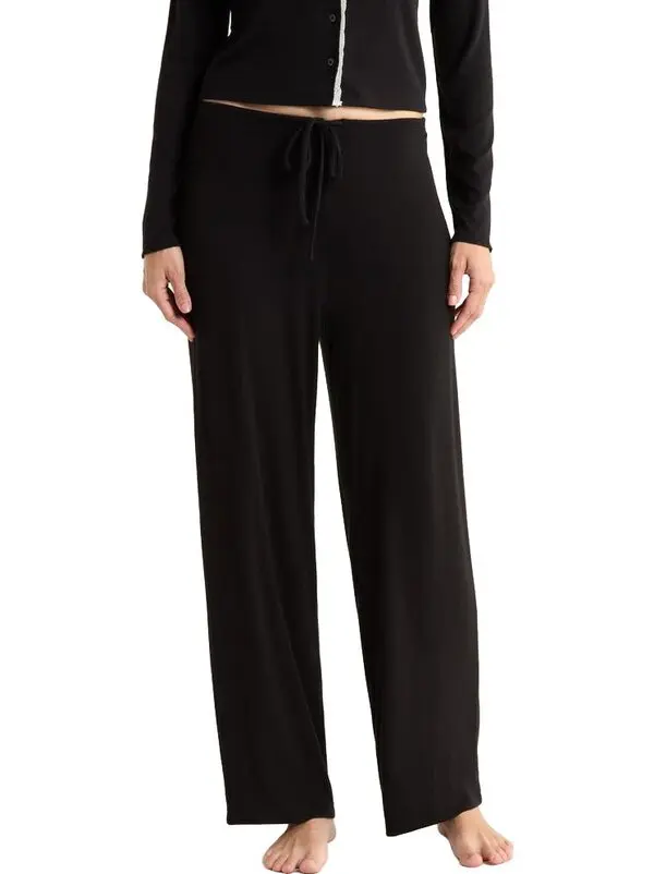 OPEN EDIT Daydream Rib Lounge Pants - Black