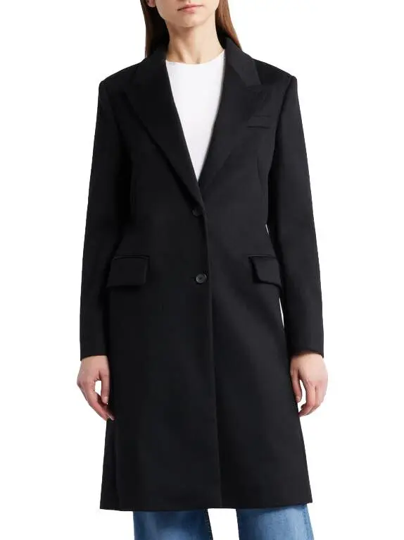 BOSS Classic Wool Coat - Black