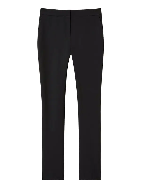 Lafayette 148 New York Stretch Mid-rise Ankle Pants - Black