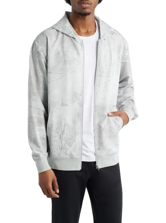SANTO STUDIO Tempo Tech Zip Jacket - Carrara Grey
