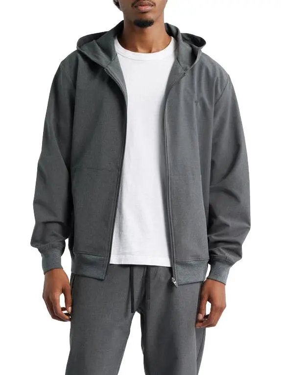 SANTO STUDIO Tempo Tech Zip Jacket - Heather Grey