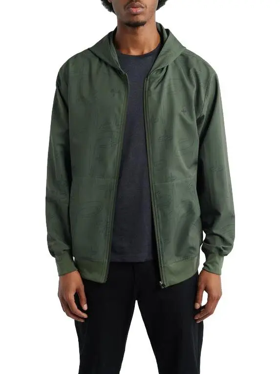 SANTO STUDIO Tempo Tech Zip Jacket - Insignia Olive