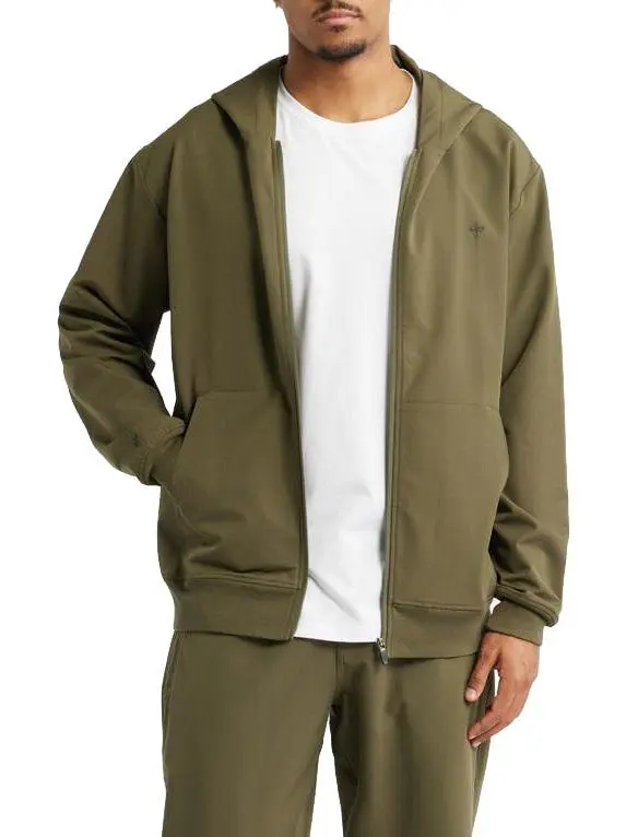SANTO STUDIO Tempo Tech Zip Jacket - Olive