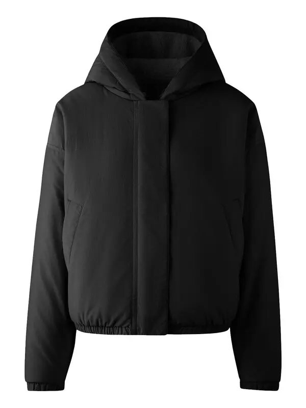 Canada Goose Alberni Reversible Fleece Bomber Jacket - Black/black