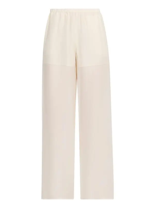 AKYN STUDIO Teagan Sheer Loose Trousers - Off White