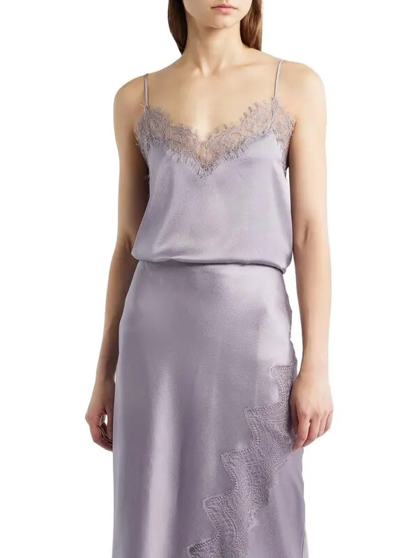 Hugo Boss Ilessy Eyelash Lace Camisole - Light/pastel Purple