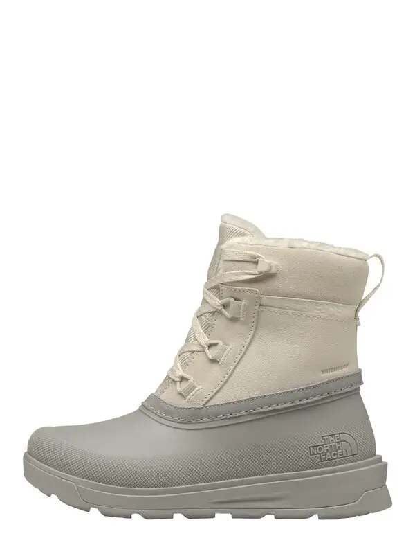 The North Face Shellista V Waterproof Insulated Short Boot - White Dune/soapstone