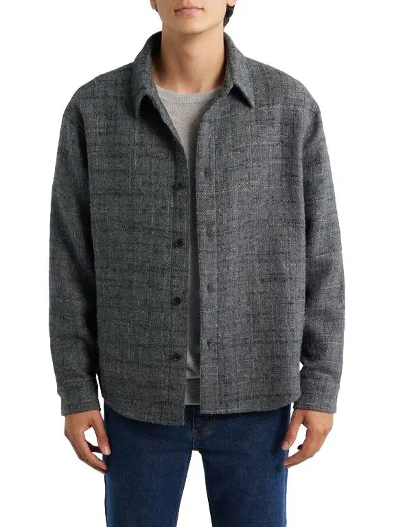 FRAME Tweed Overshirt - Grey Melange