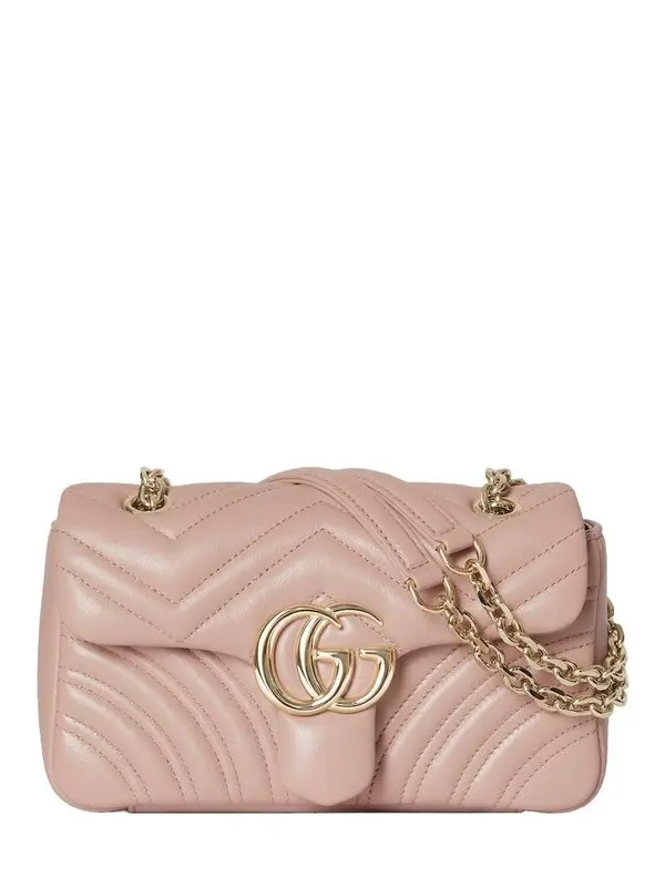Gucci Gg Marmont Small Shoulder Bag - Beige
