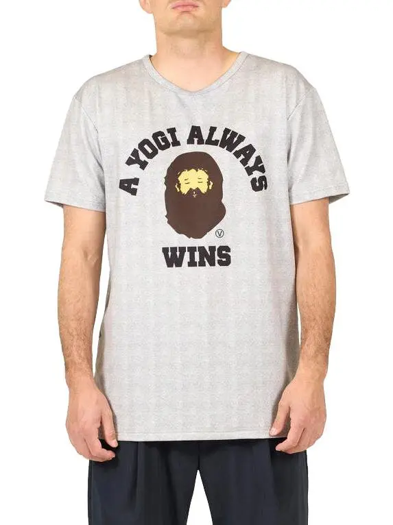 VAST A Yogi Always Wins Performance Graphic T-shirt - Heather Grey
