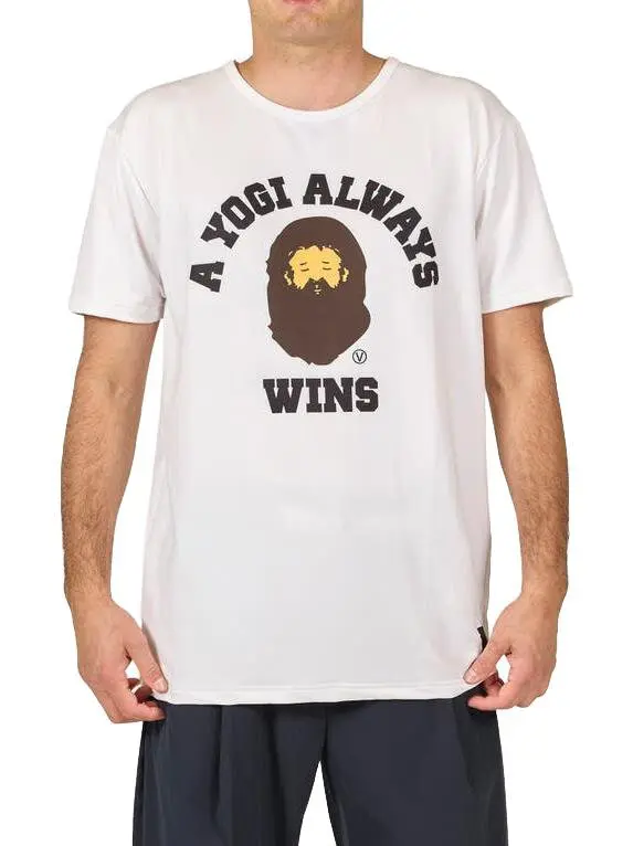 VAST A Yogi Always Wins Performance Graphic T-shirt - White