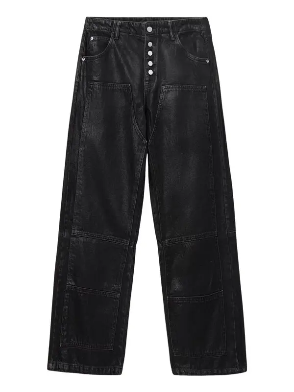 ALLSAINTS Wide-leg Carpenter Jeans - Black
