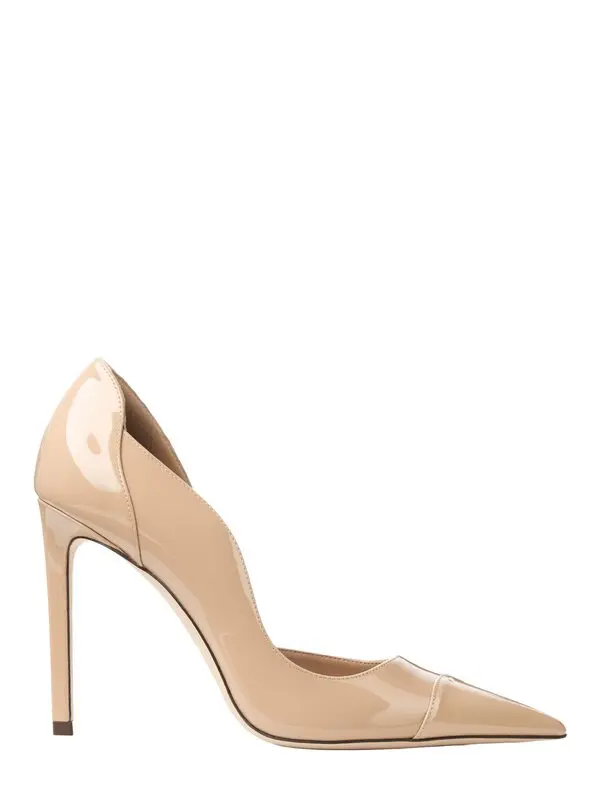 JIMMY CHOO Brigitte 100 Patent Leather Pumps - Chai