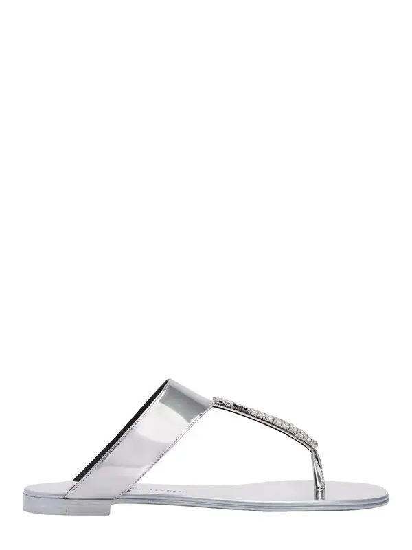 GIUSEPPE ZANOTTI Cleta Crystal-embellished Sandals - Silver