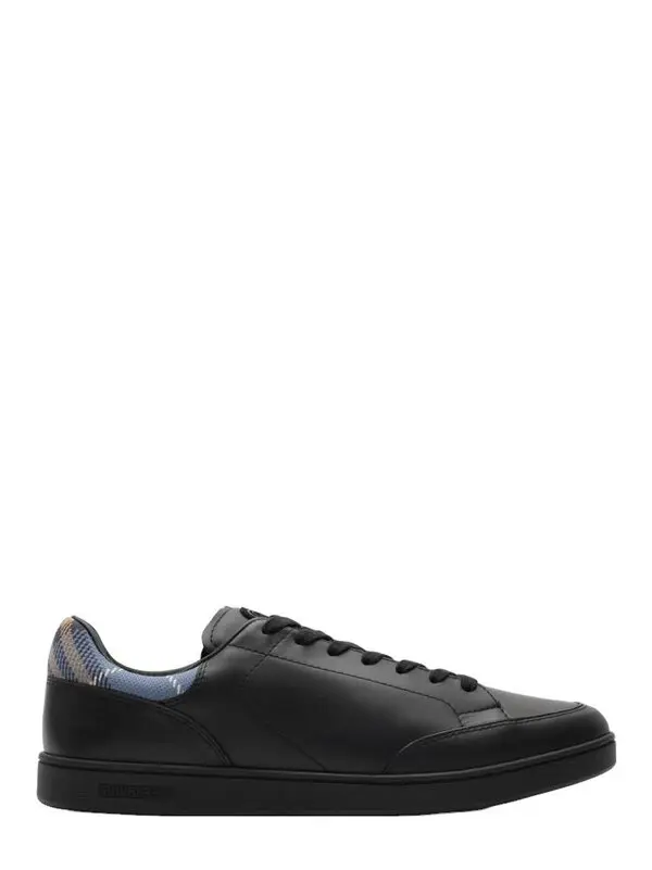 Burberry Leather Set Low-top Sneakers - Black/wave Blue
