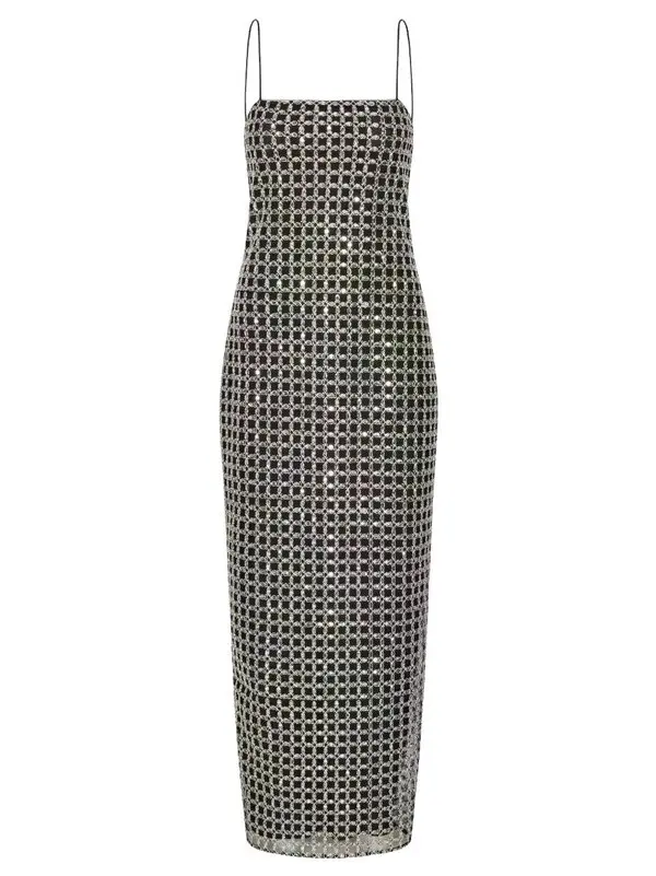 Remain Birger Christensen Beaded Slip Maxi Dress - Black