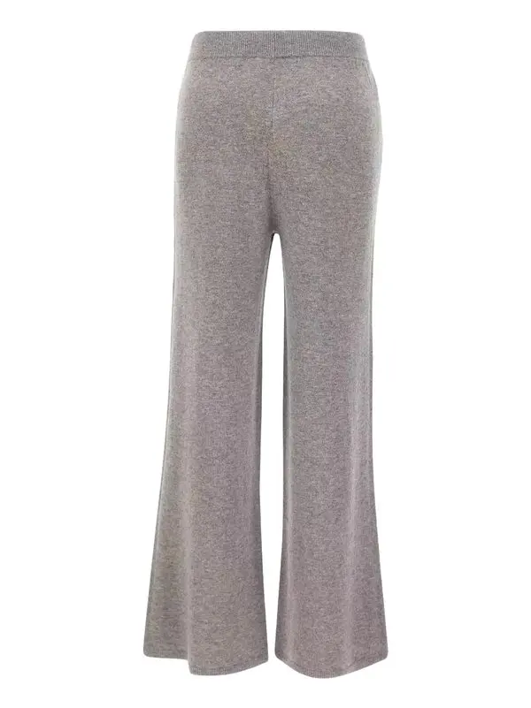 KAOS Elasticated Flared-leg Trousers - Grey