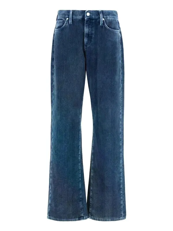 7 For All Mankind Button-fastening Corduroy Trousers - Blue
