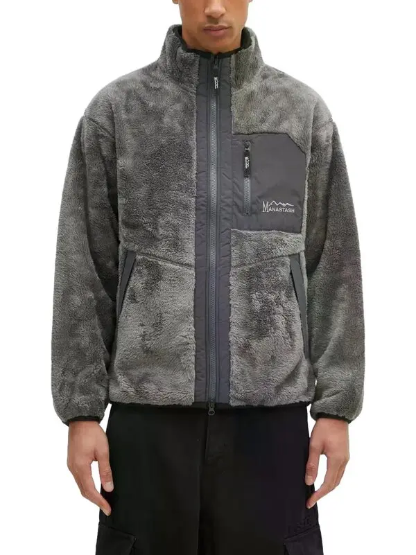 MANASTASH Zip-up Fleece Jacket - Grey