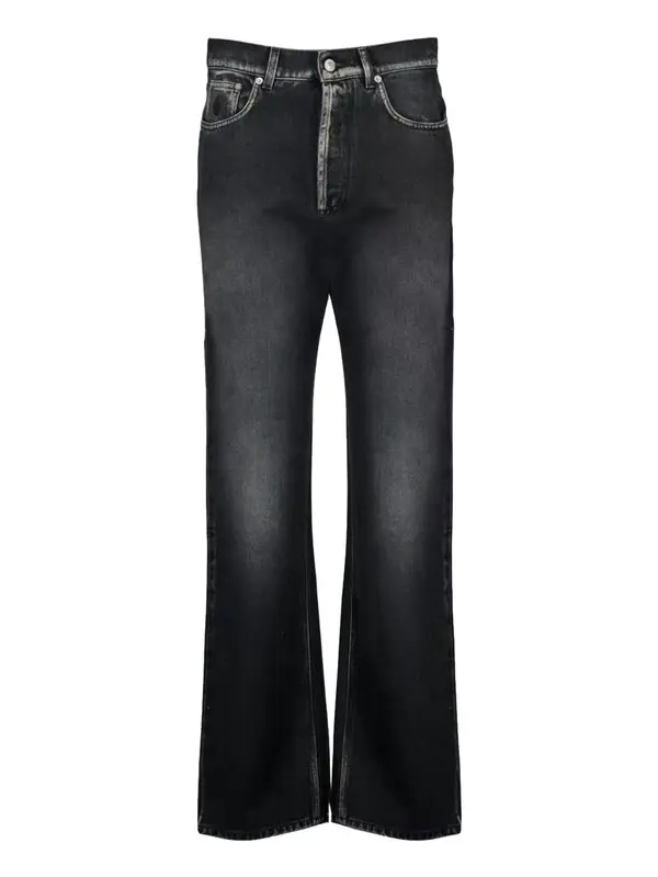 Moschino Faded Five-pocket Jeans - Black