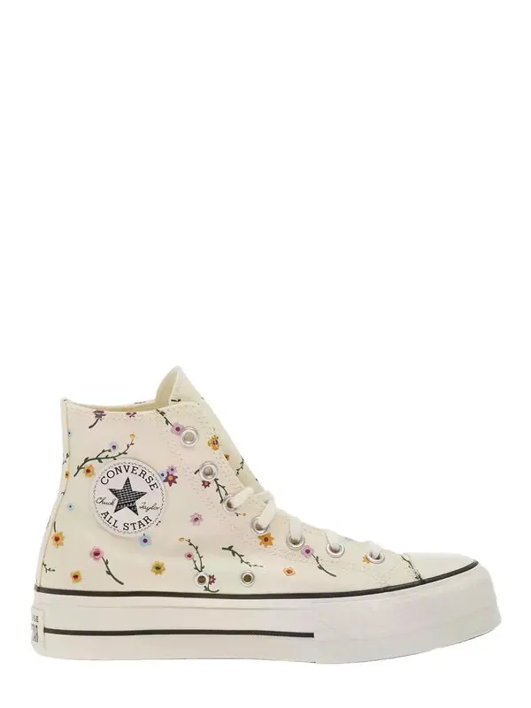 CONVERSE Chuck Taylor All Star Lift Embroidered-blooms Sneakers - Neutrals