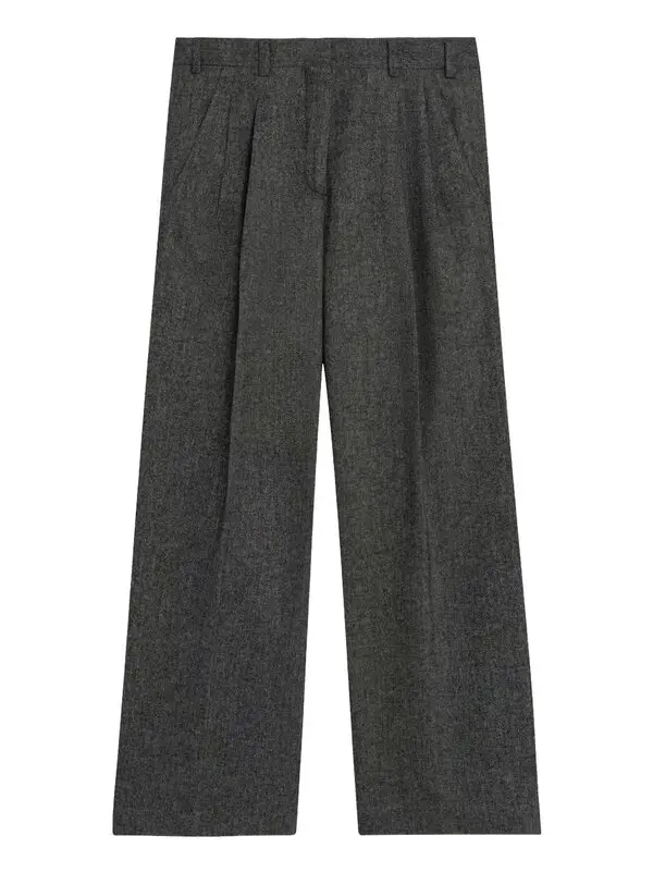 A PAPER KID Pleated Trousers - Grey
