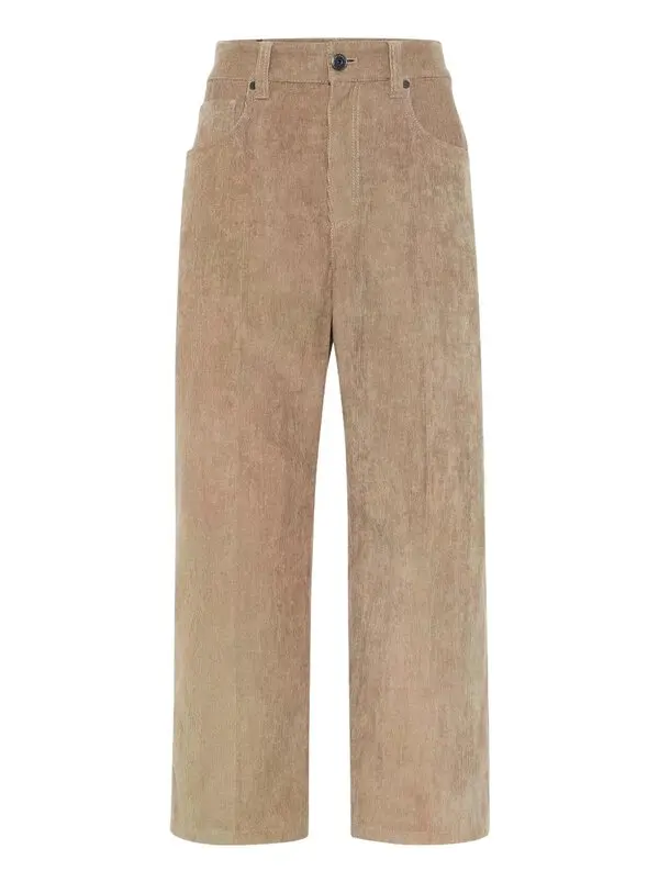 Brunello Cucinelli Square Contemporary Trousers - Neutrals
