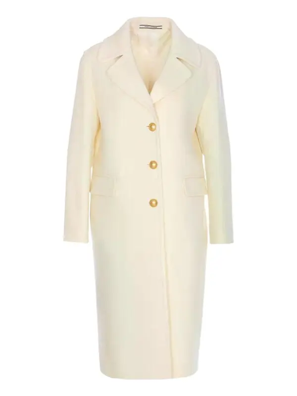 Tagliatore Layla Single-breasted Coat - White