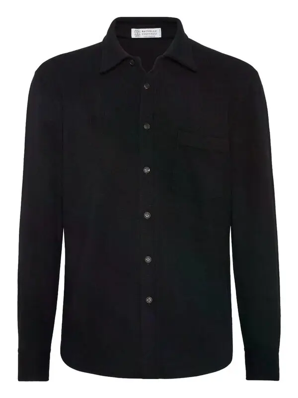 Brunello Cucinelli Knitted Shirt - Black