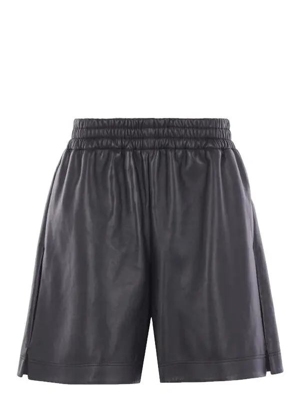 Gucci Leather Bermuda Shorts - Black
