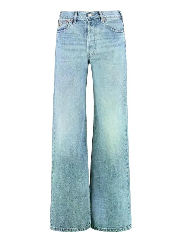 LOIS Button-fastening Wide Leg Jeans - Blue