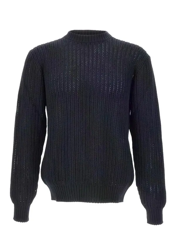 FILIPPO DE LAURENTIIS Ribbed Wool Sweater - Blue
