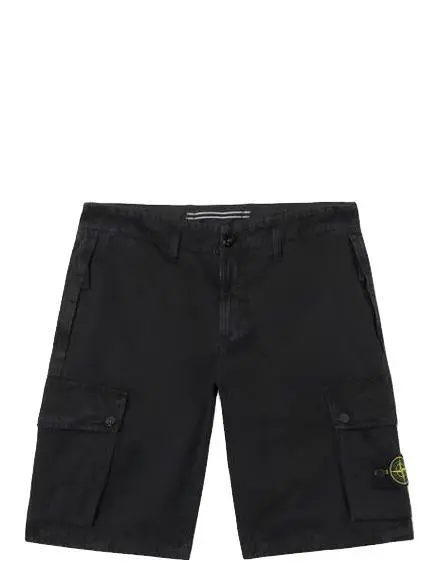 Stone Island Cargo Bermuda Shorts - Blue