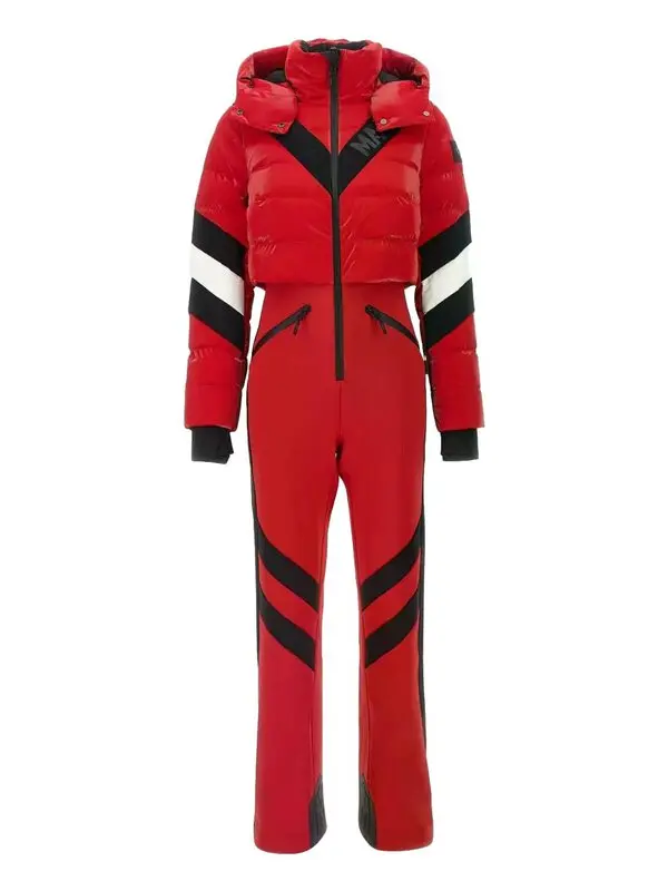 Mackage Removable-hoodie Quilted-effect Ski Suit - Red
