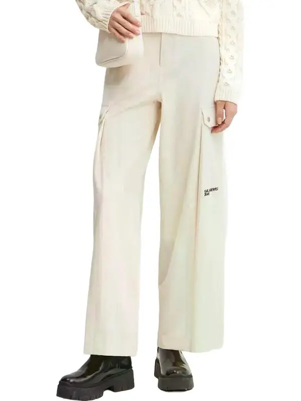 Karl Lagerfeld Logo-embroidered Cargo Pants - Neutrals