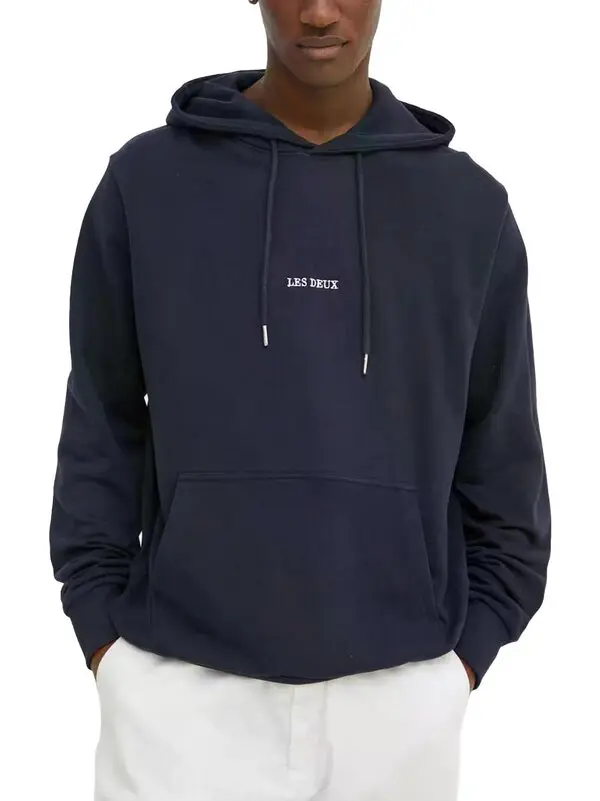 LES DEUX Drawstring Hoodie - Blue