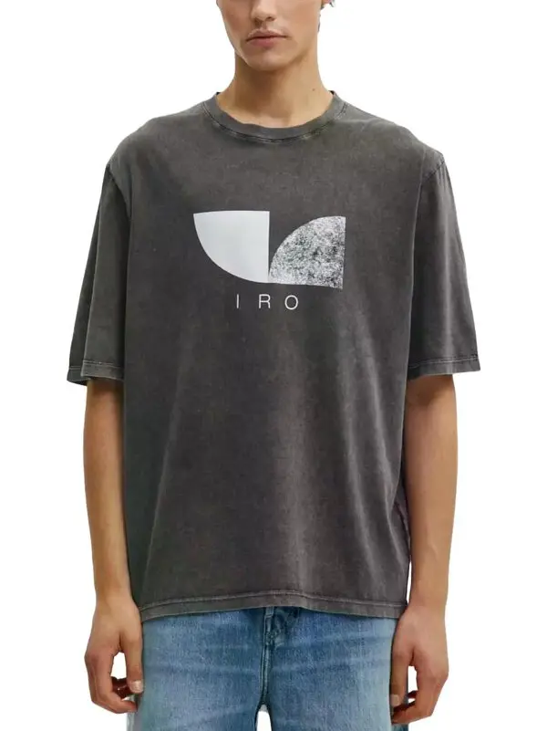IRO PARIS Print Crew Neck T-shirt - Black