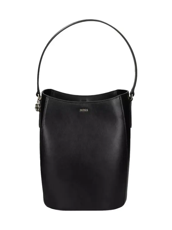BOSS Monogram Charm Bucket Bag - Black