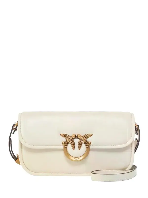 Pinko Love Birds Cross Body Bag - Neutrals