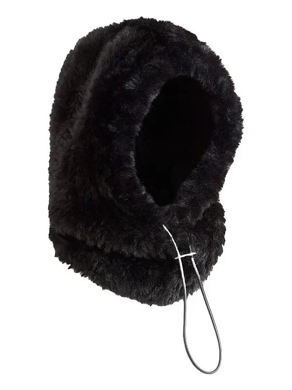 Rudsak Faux Fur Balaclava - Black
